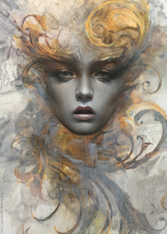 Sabine- Original Art by Vanessa Lemen - Every Day Original