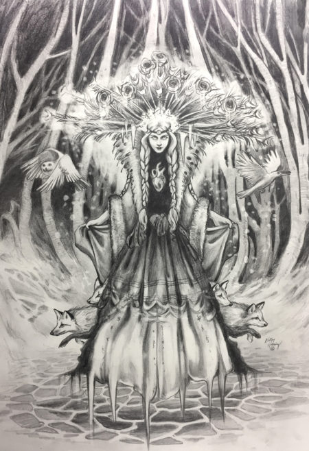 Drawing of The Snow Queen - Every Day Original
