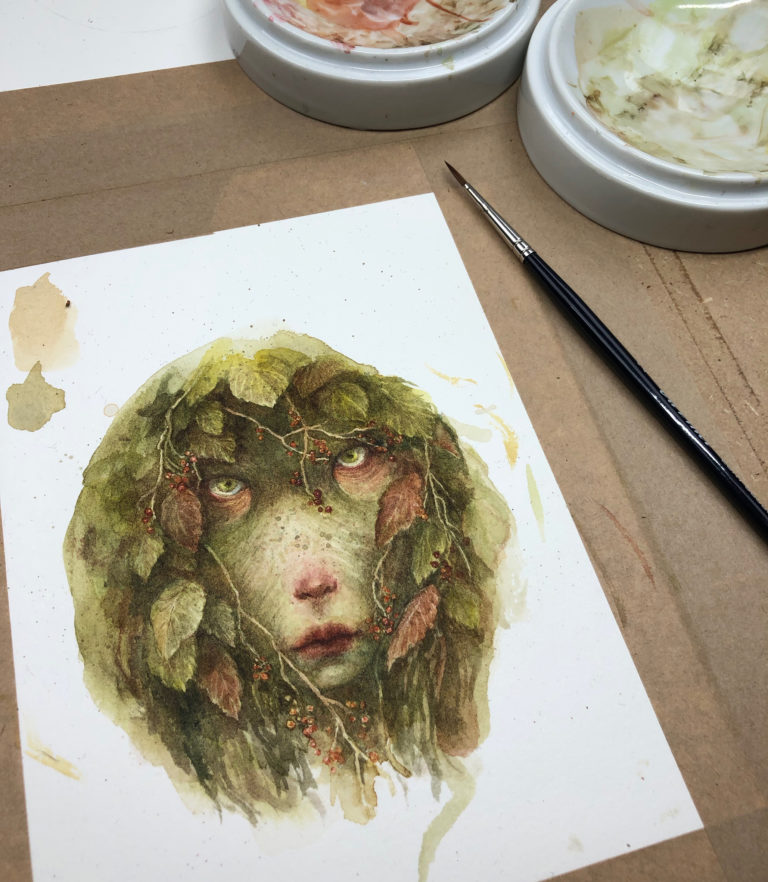 Hedgewitch - Original Art by Iris Compiet - Every Day Original