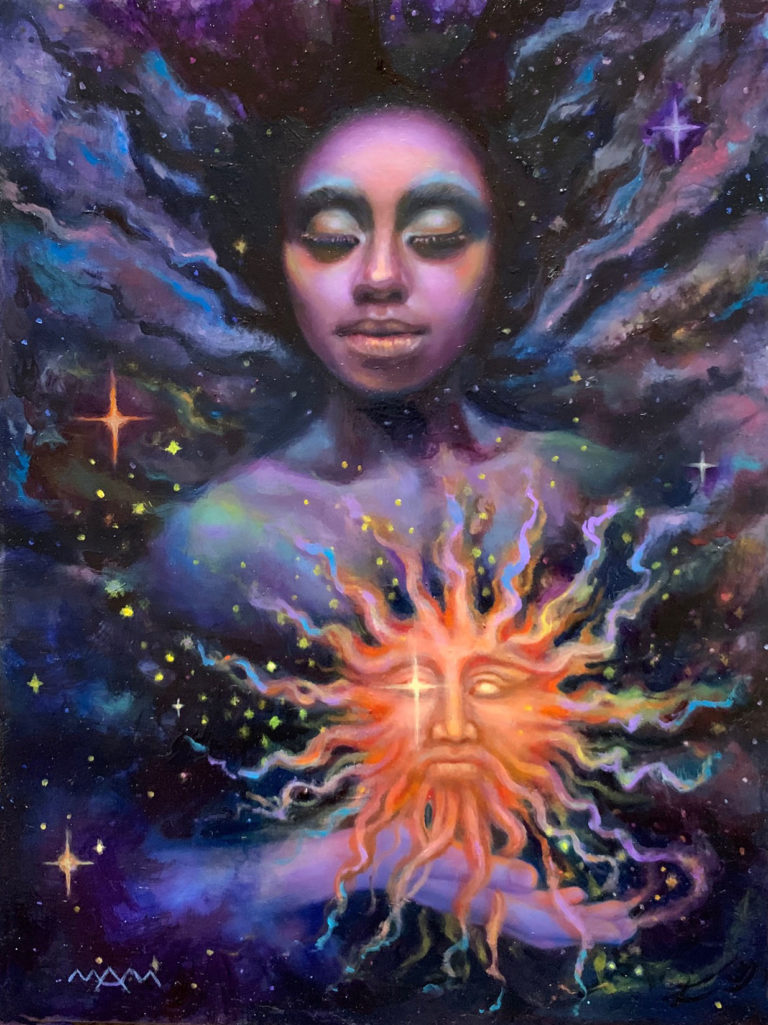 Star Goddess- Original Art by Mary Ancilla Martinez - Every Day Original