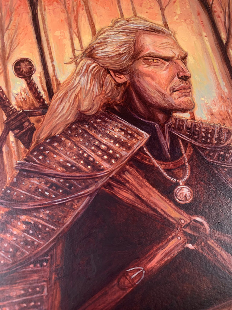 Geralt - Original Art by Danny Schwartz - Every Day Original
