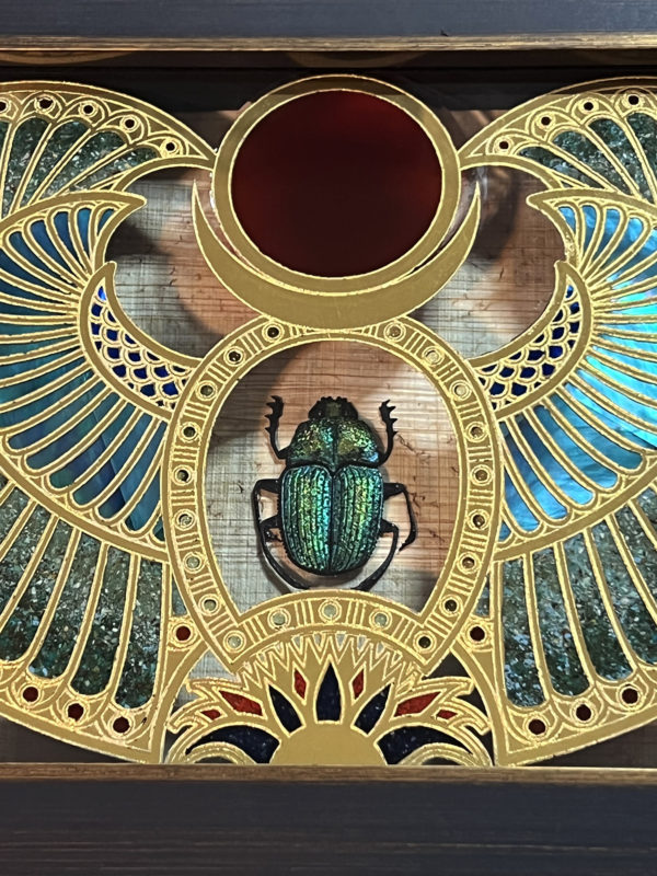 Sacred Scarab - Original Art by Nicole Grosjean - Every Day Original