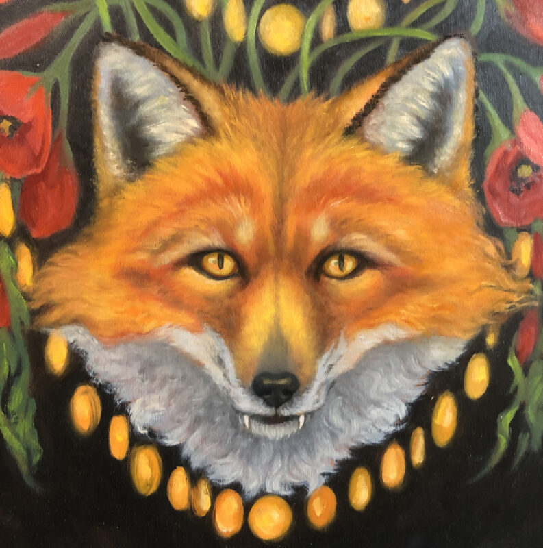 Poppyfox - Original Art by Kelley Hensing - Every Day Original