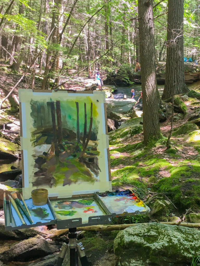 The Golden Path, Buffam Falls- Original Art by Stephen Sengebush ...