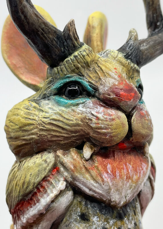 Spotted Wolpertinger - Original Art by Carisa Swenson - Every Day Original