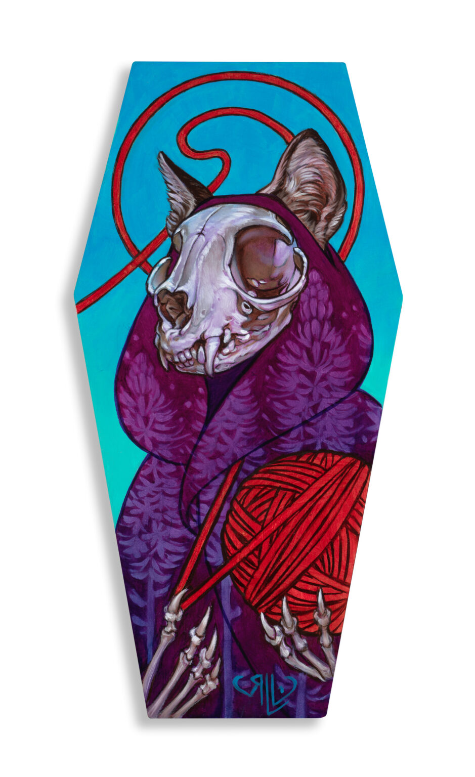 Cat Reaper and The Thread of Fate- Original Art by Rhonda Libbey ...