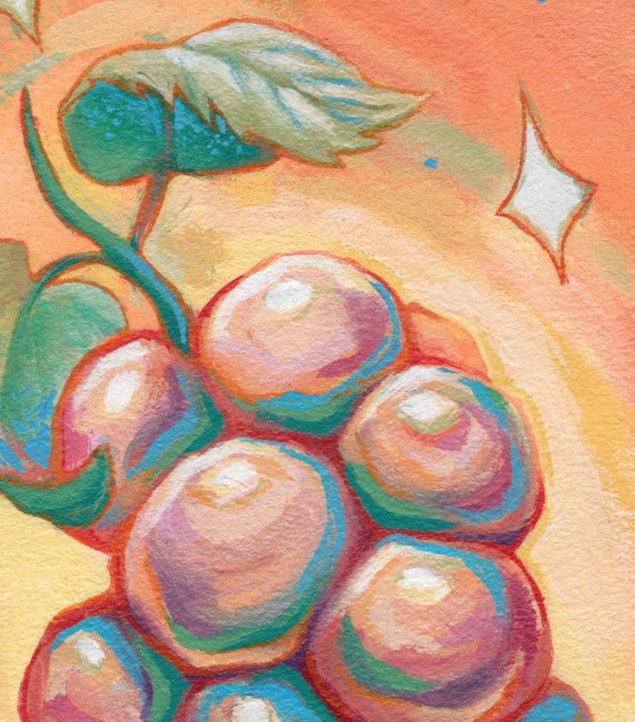 Cosmic Grapes- Original Art by Ejiwa "Edge" Ebenebe - Every Day Original